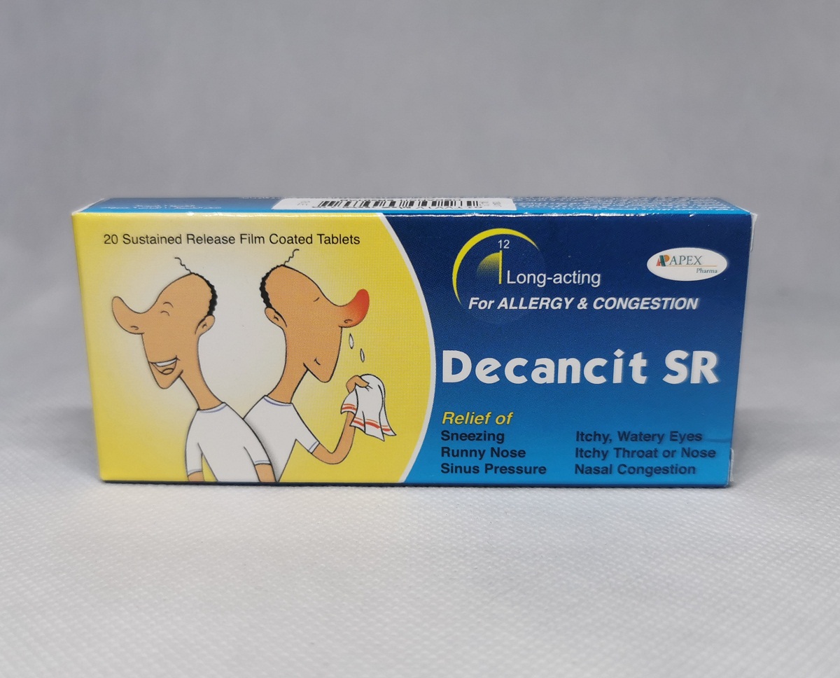 ديكانست اس ار (Decancit SR) لعلاج البرد والانفلونزا والحساسية - دكتورك